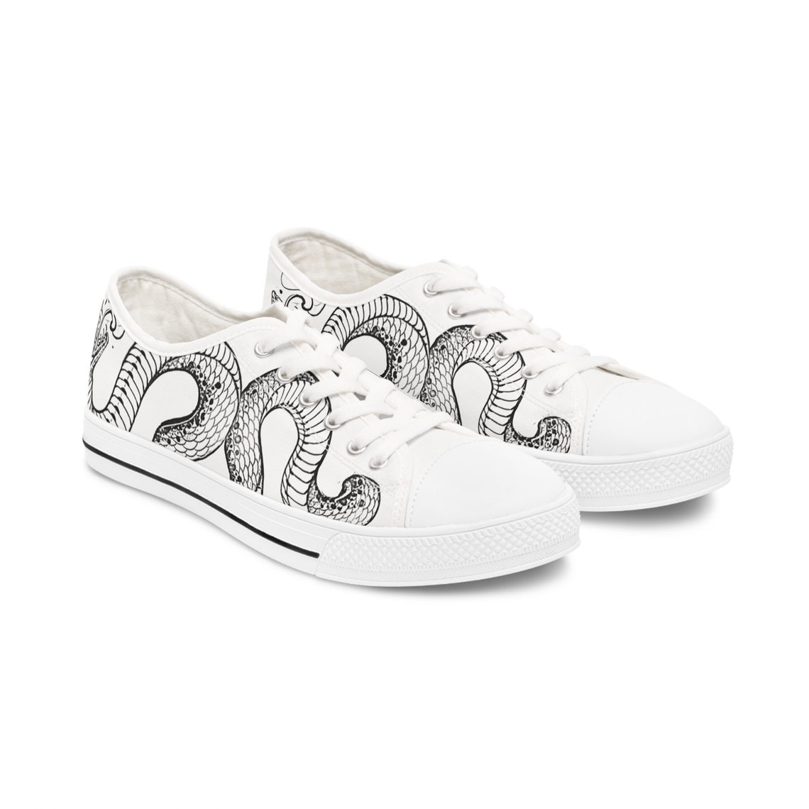 New Italian Snake Drawing Snakes on Shoes Beachwear Steet Apparel Women ...