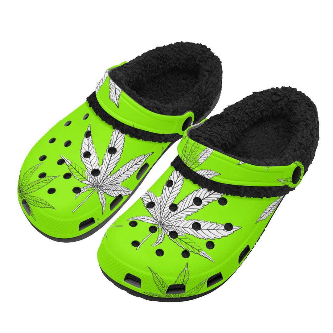 Tennis Ball Weed Leaf Drawing Clogs Men's Women's Ultimate Comfort ...