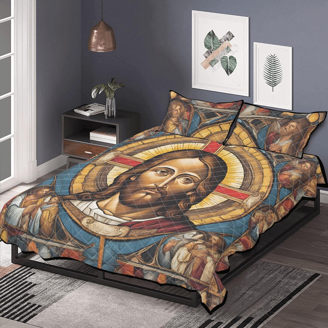 Jesus Loves You Lord Last Supper Quilt Bedding Set Great Gift for ...