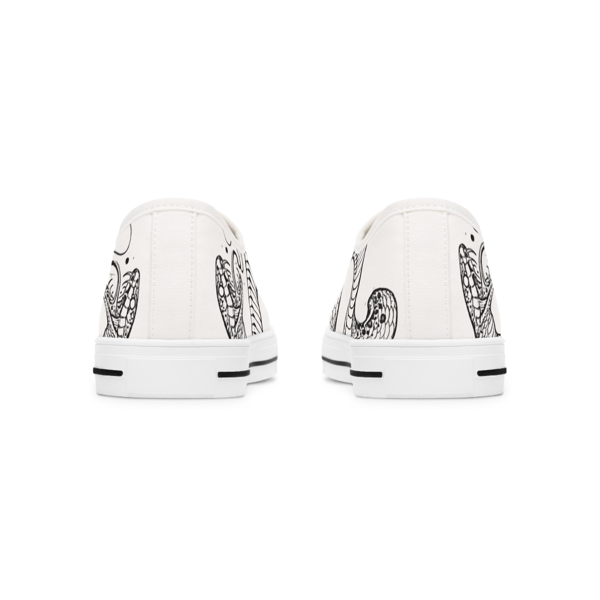 New Italian Snake Drawing Snakes on Shoes Beachwear Steet Apparel Women ...