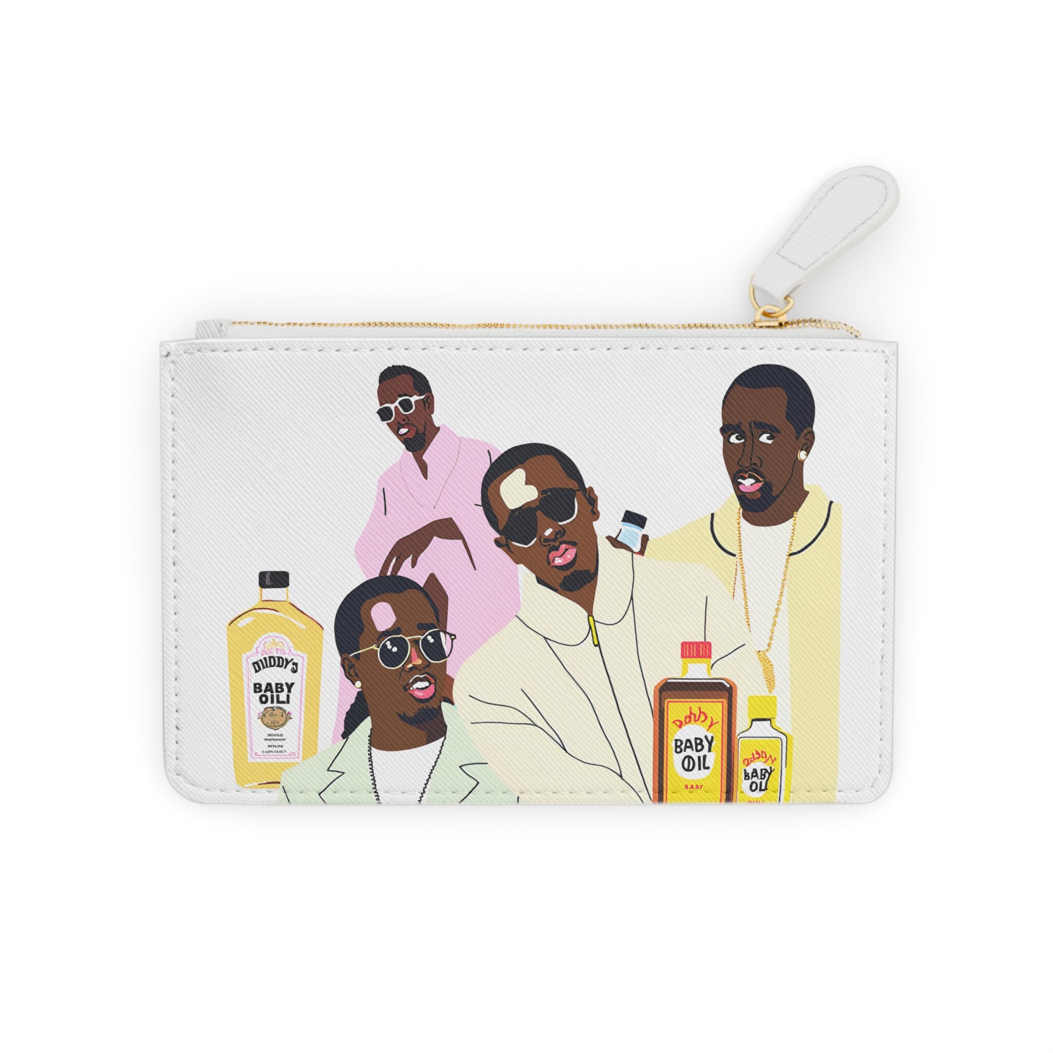 Mini Clutch Bag, Funny Diddy Oil Design for Women, Small Handbag ...