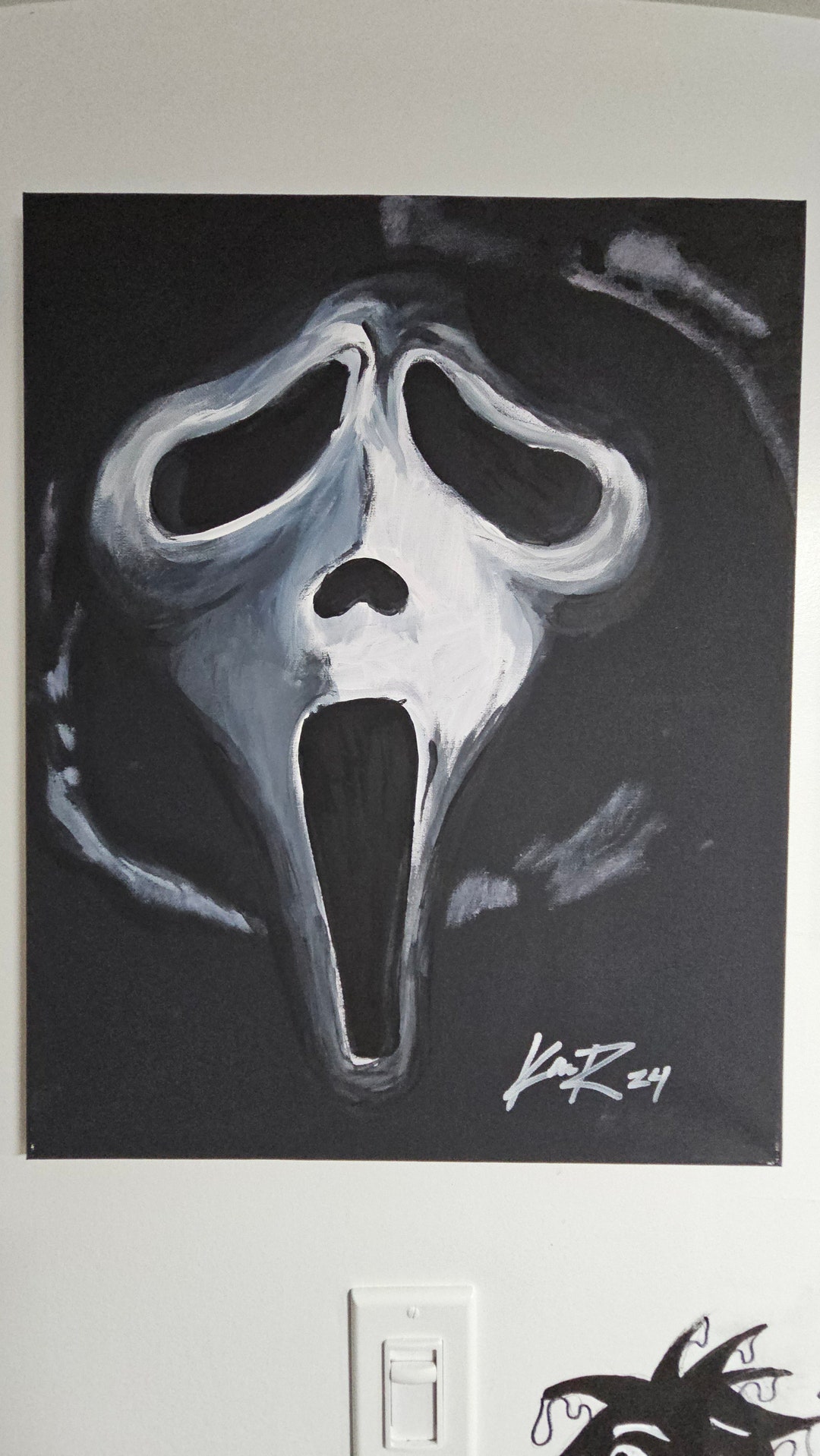 Original Painting by KUNDUKTUR From Scream Ghost-face Horror Movie 1 of ...