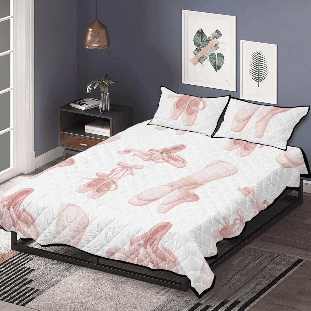 Ballet Cheerleader Girls- Kids Bedding Set - Quilt Cover Quilted ...