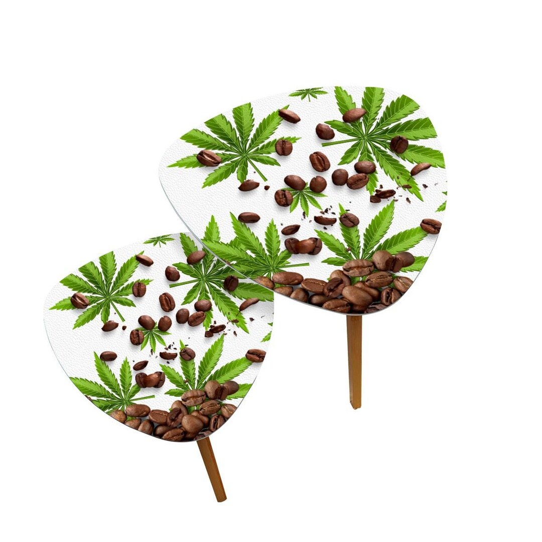 Rolling Table Roll Station Joint Tables Triangle Coffee Table Set of 2 ...