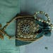 Indian Designer Potli Bag for Women, Golden Border Silk Traditional ...