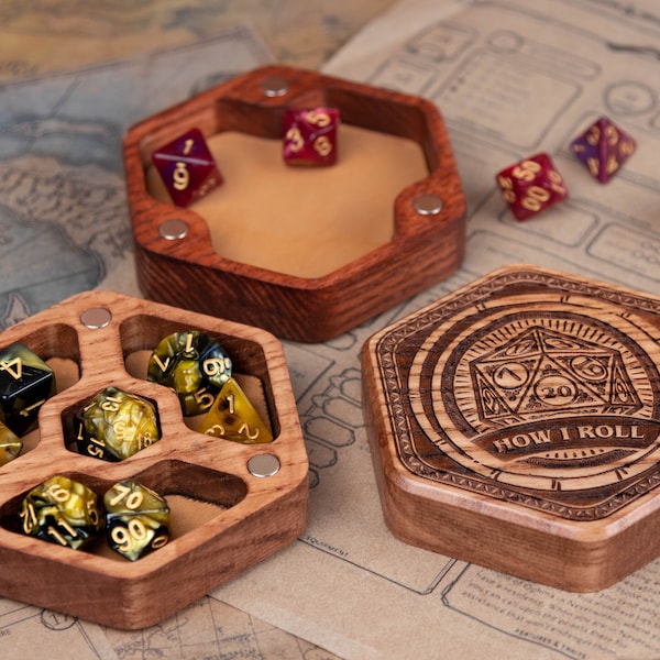 Wooden Dice Tray - Etsy