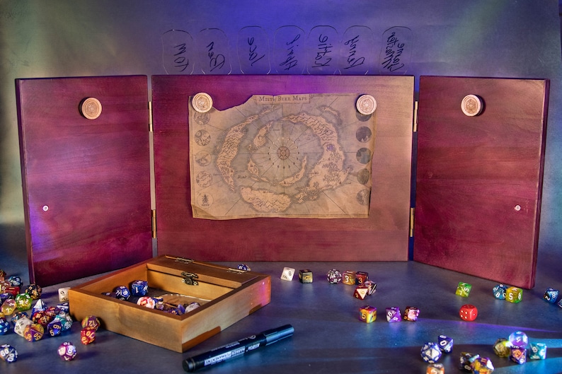 Custom Mimic Dungeon Master Screen Wooden RPG Screen Gift - Etsy