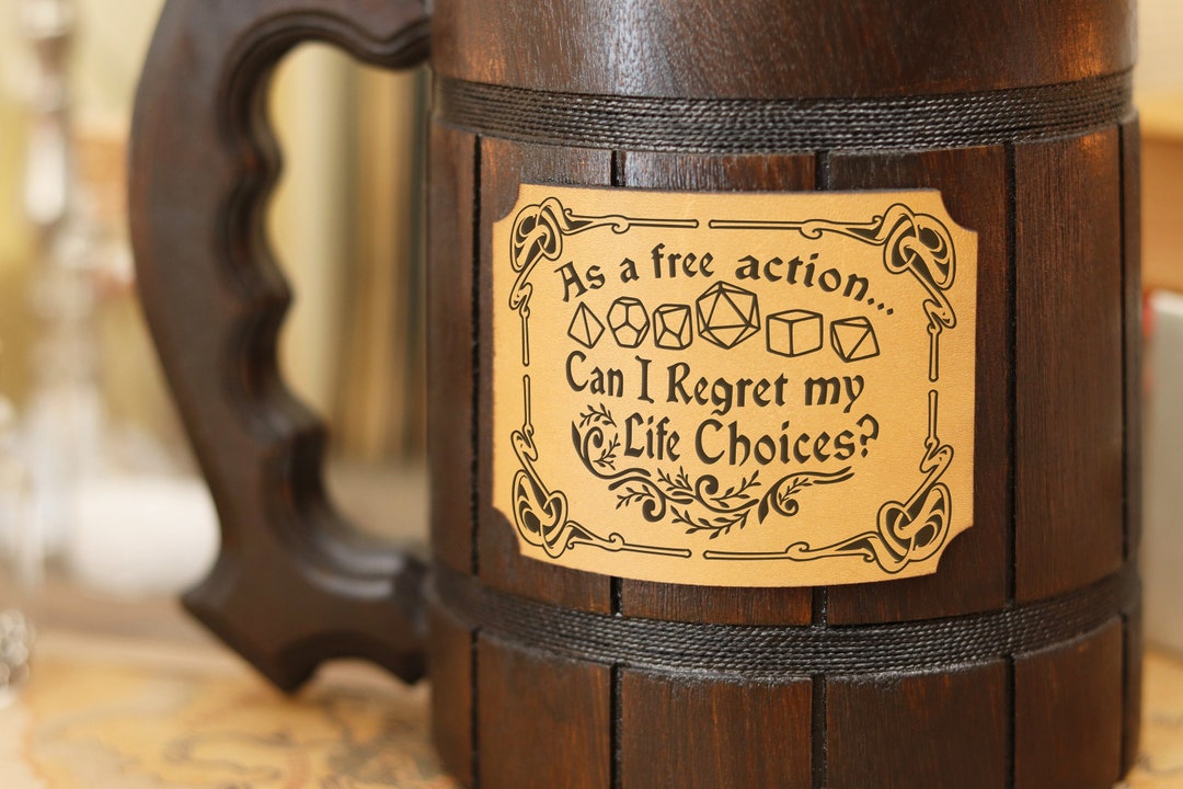 Action Regret Mug | Dnd Gift | Dungeon and Dragon Gift | Dnd Inspired ...