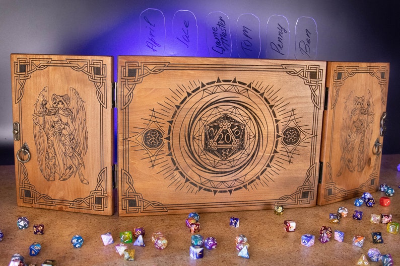 Dungeon Master Screen Wooden RPG Screen Gift Dnd Gift - Etsy