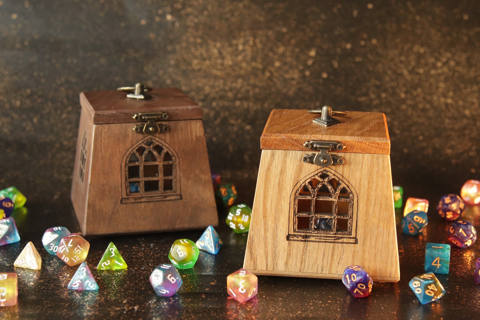 Custom Wooden Dice Jail and Storage Dnd Dice Box Dungeons - Etsy