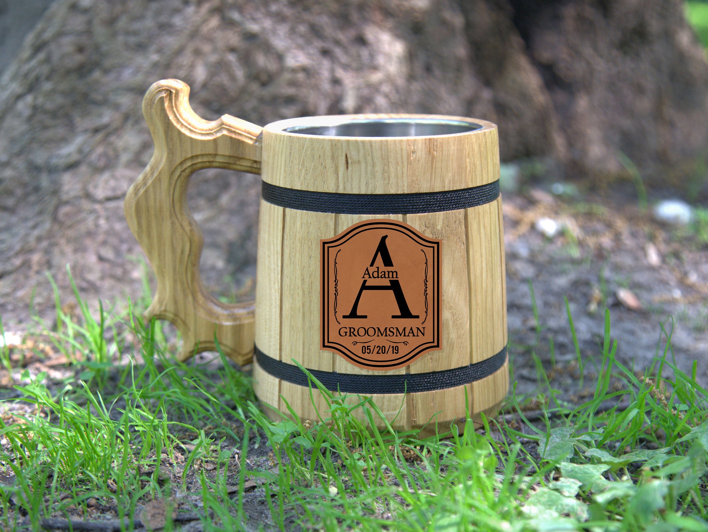 Personalized Stag Party Favor Monogram Beer Mug Bachelor Party Goft ...