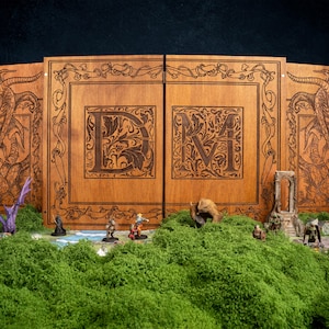 Dungeon Master Screen | Wooden RPG Screen Gift | Dnd Gift | Table Top ...