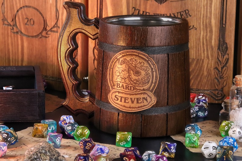 Dnd Beer Gift Mug | Set of 16 Dnd Class and Monster Designs | RPG ...