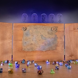 Dungeon Master Screen | Wooden RPG Screen Gift | Dnd Gift | Table Top ...