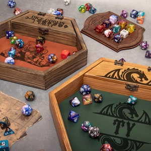 Dice Tray, Rolling Dice, RPG, Dice Organizer, Gifts for DND Player ...