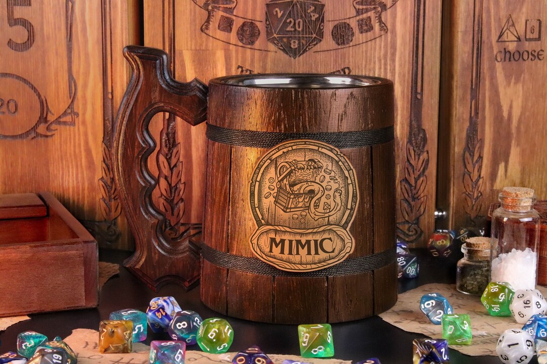 Not a Mimic Mug | Dnd Beer Mug | Dnd Gift | Dungeon Master Gift | Dnd ...