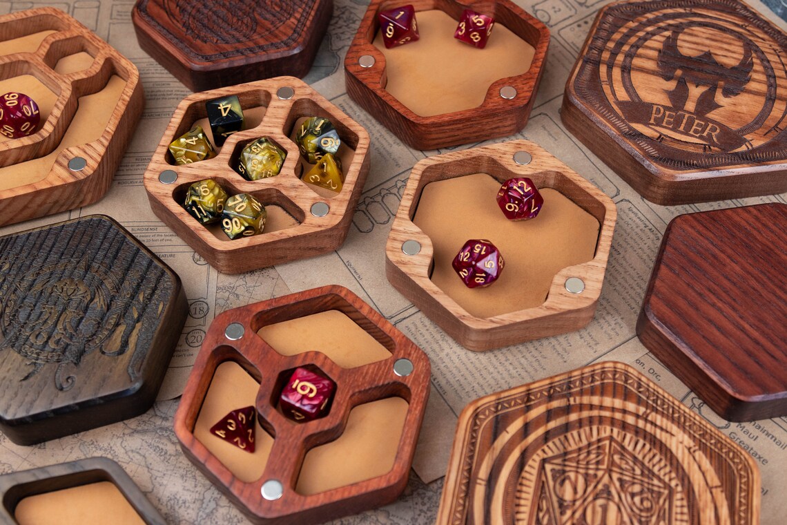 Dice Tray Dice Tray and Storage Wooden Dice Tray Custom - Etsy