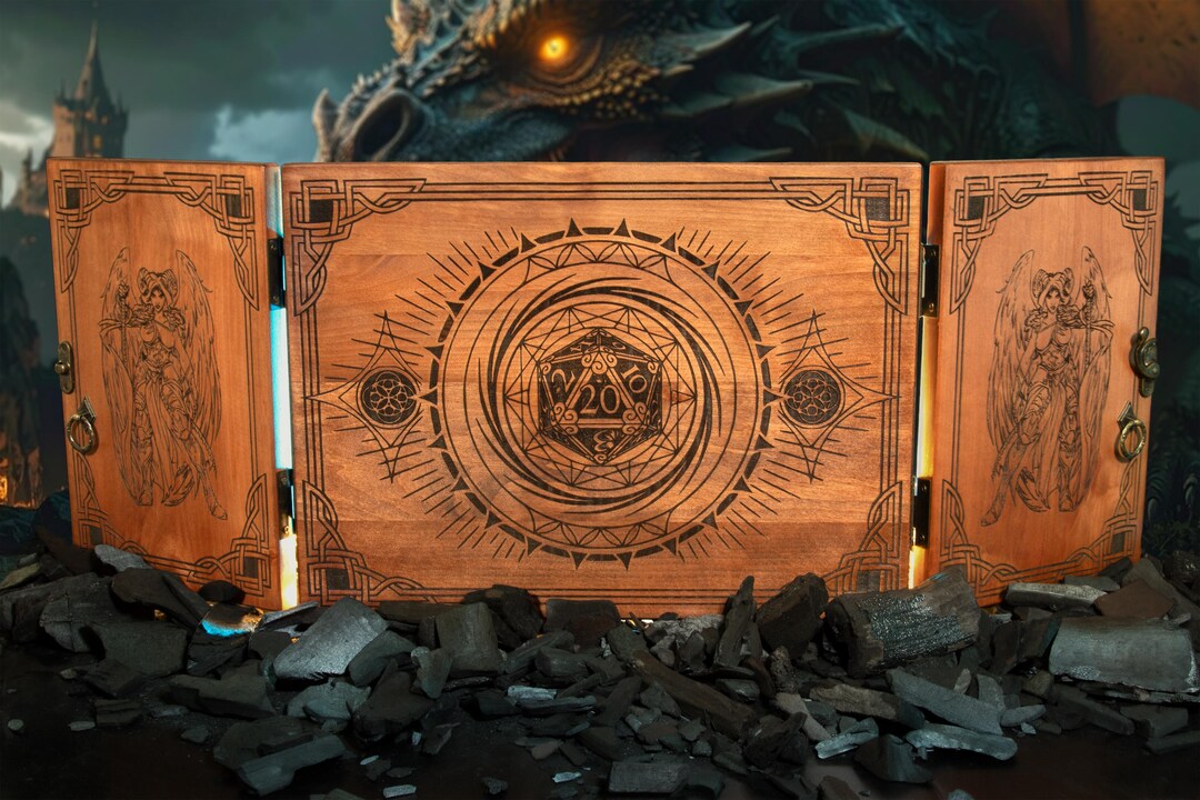 Dungeon Master Screen | Wooden RPG Screen Gift | Dnd Gift | Table Top ...