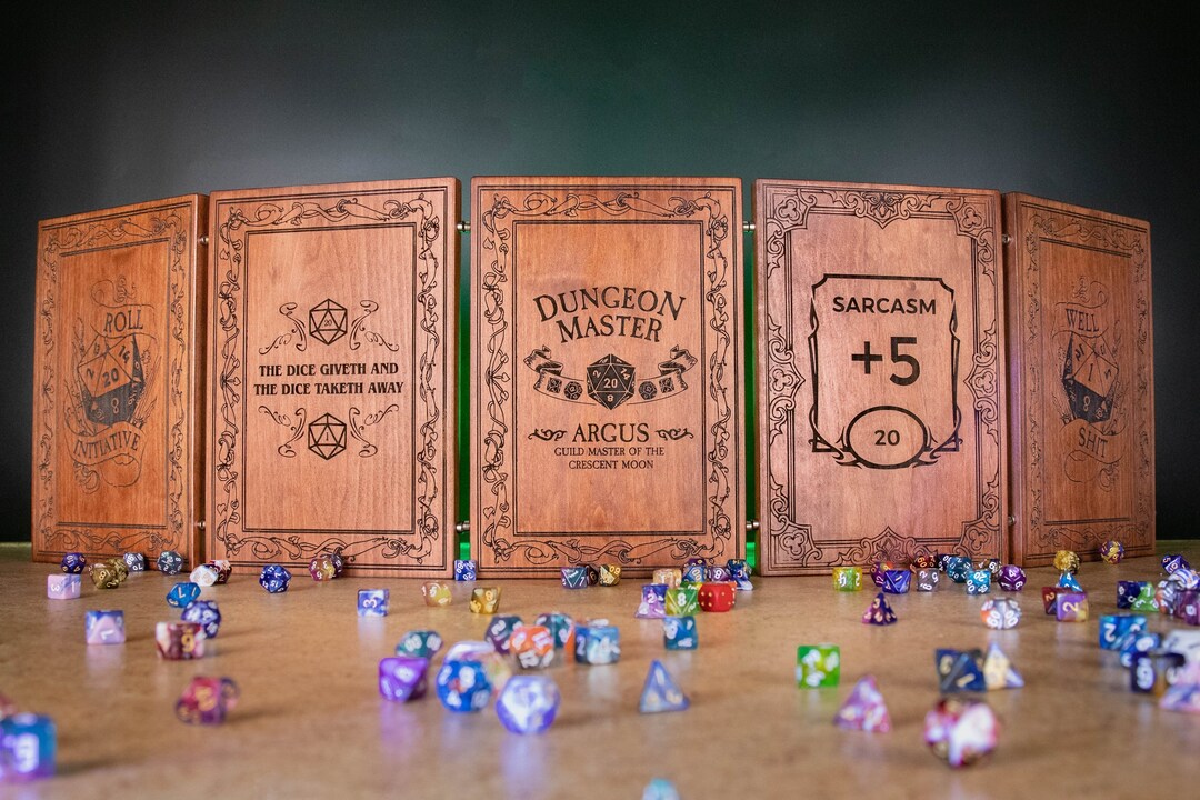Custom Magnetic Dungeon Master Modular Screen | Wooden RPG Screen Gift ...