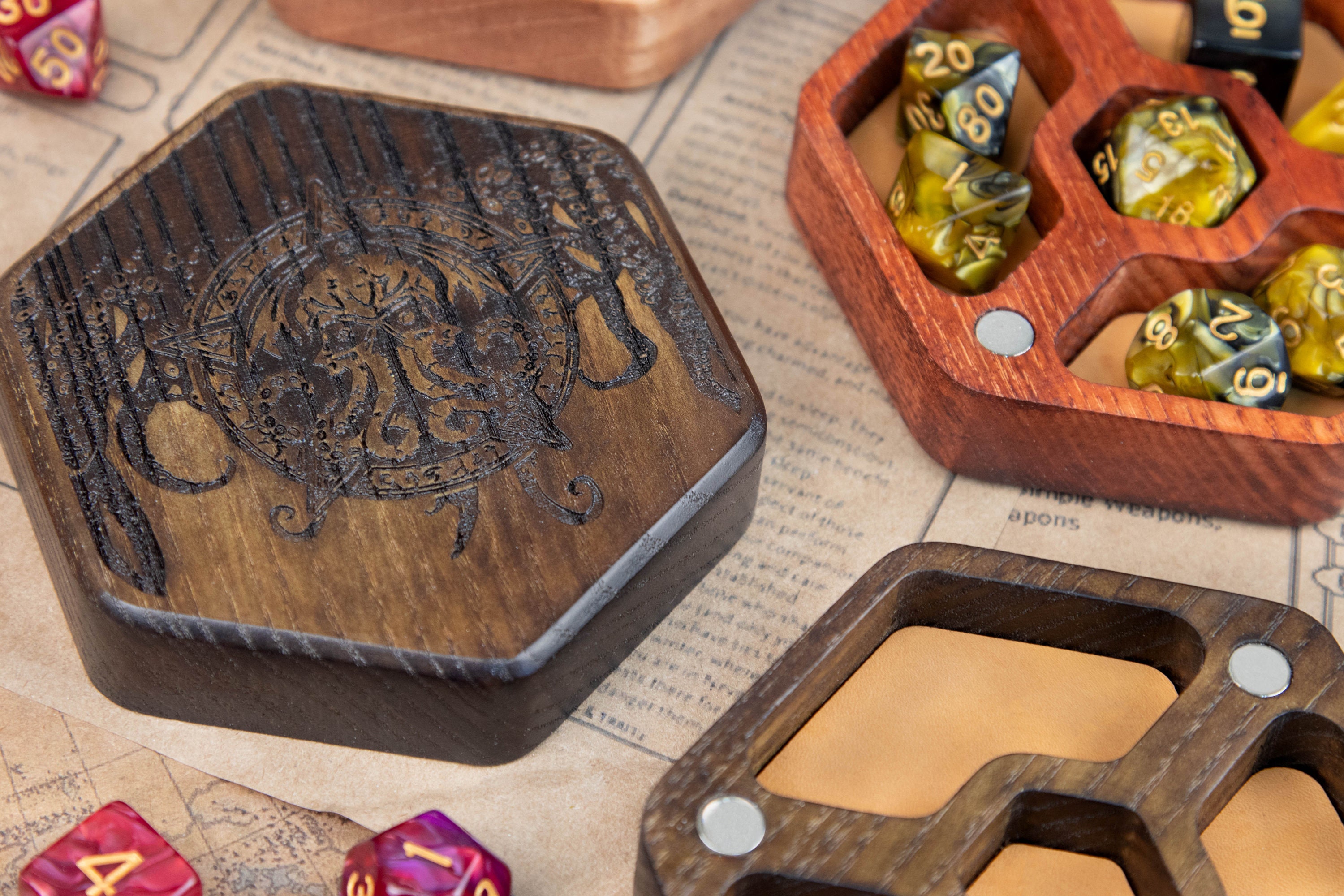 Cthulhu Engraved Gaming Dice Box Kraken Dice Set Box | Etsy