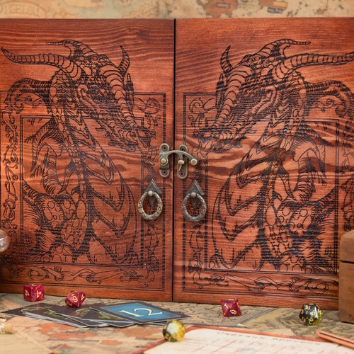 Dungeon Master Screen Wooden RPG Screen Gift Dnd Gift - Etsy