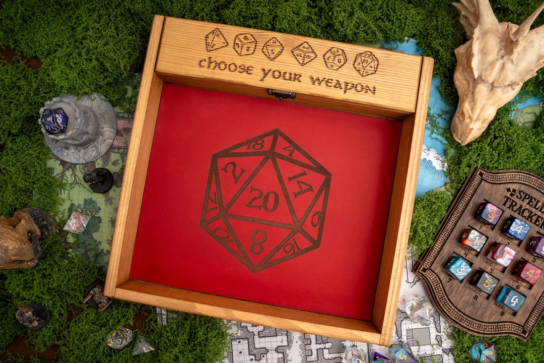 Dice Tray, Rolling Dice, RPG, Dice Organizer, Gifts for DND Player ...