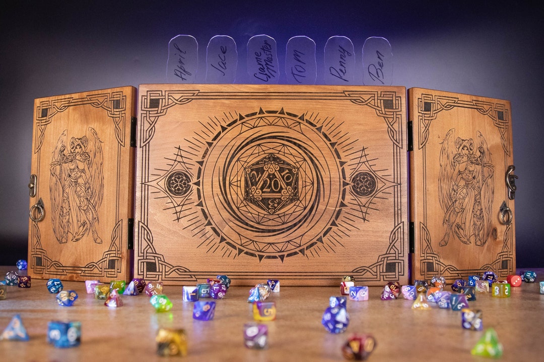 Dungeon Master Screen | Wooden RPG Screen Gift | Dnd Gift | Table Top ...