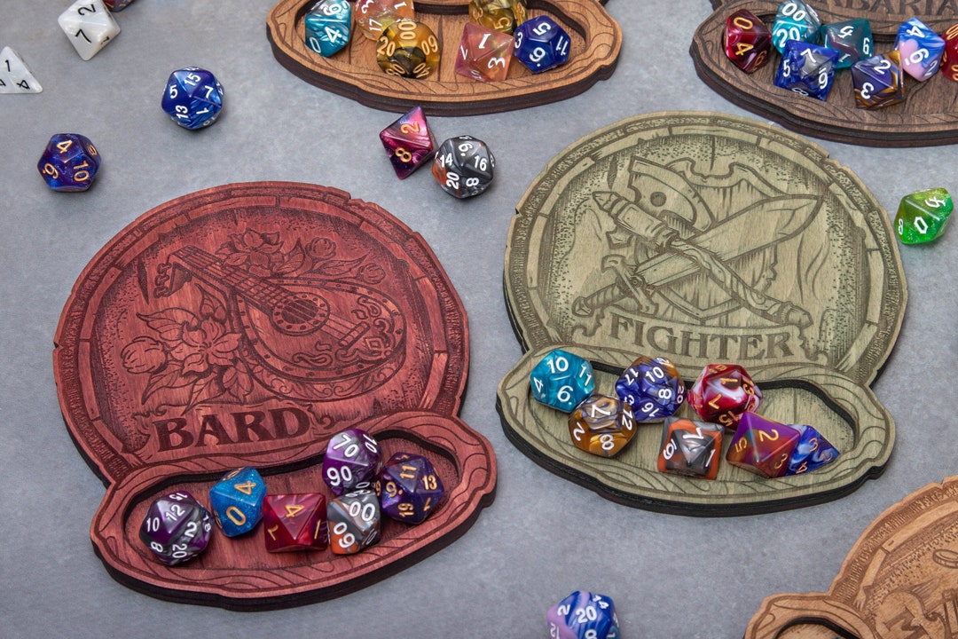 Dnd Gift Coasters | Dice Tray | Pathfinder Class and Monster Designs ...