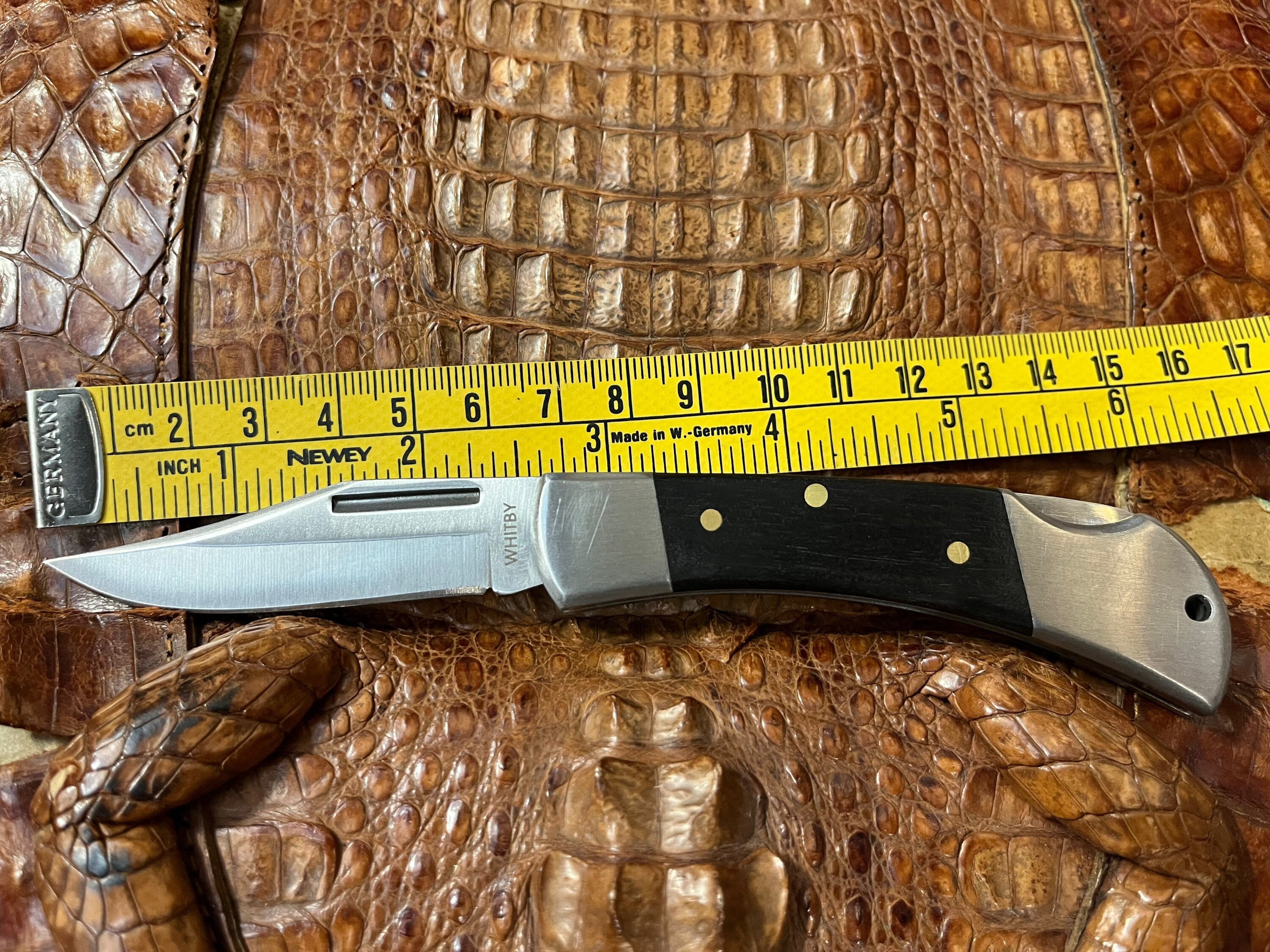 Whitby Stainless Steel Locknife With Hardwood Handle. - Etsy