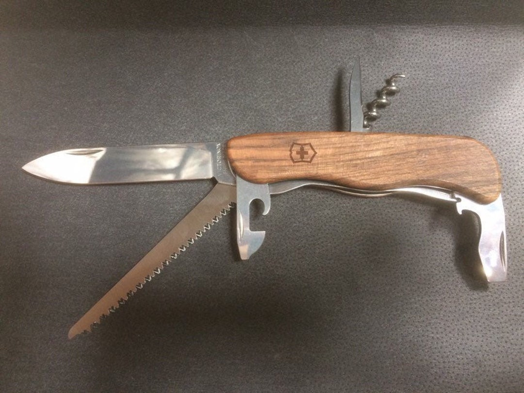 Victorinox 'forester' Wood. Large Multiblade Knife With Walnut Handle 3 ...