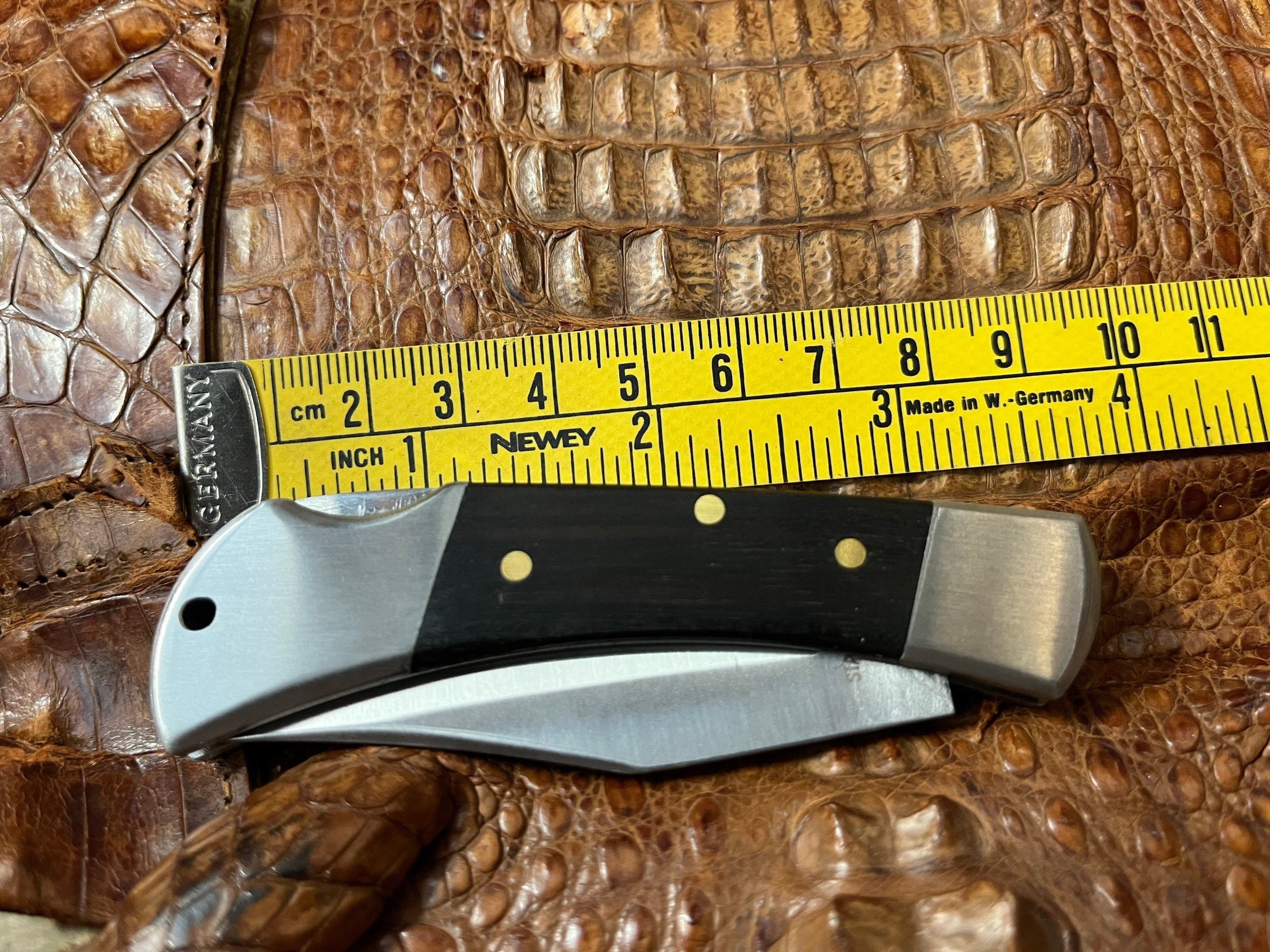 Whitby Stainless Steel Locknife With Hardwood Handle. - Etsy