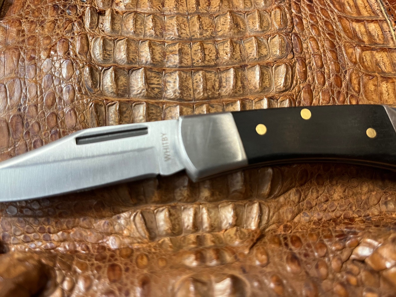 Whitby Stainless Steel Locknife With Hardwood Handle. - Etsy