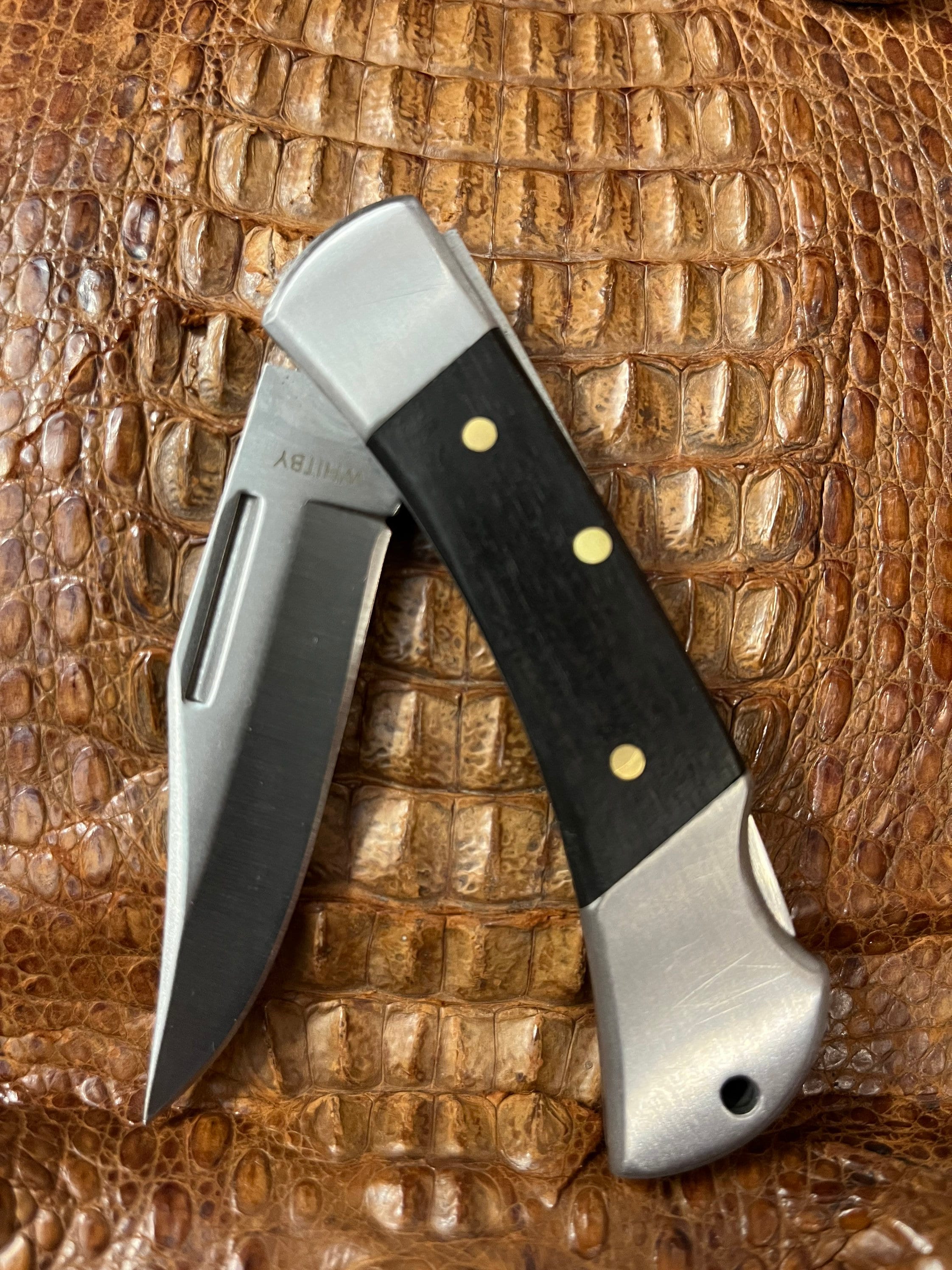 Whitby Stainless Steel Locknife With Hardwood Handle. - Etsy