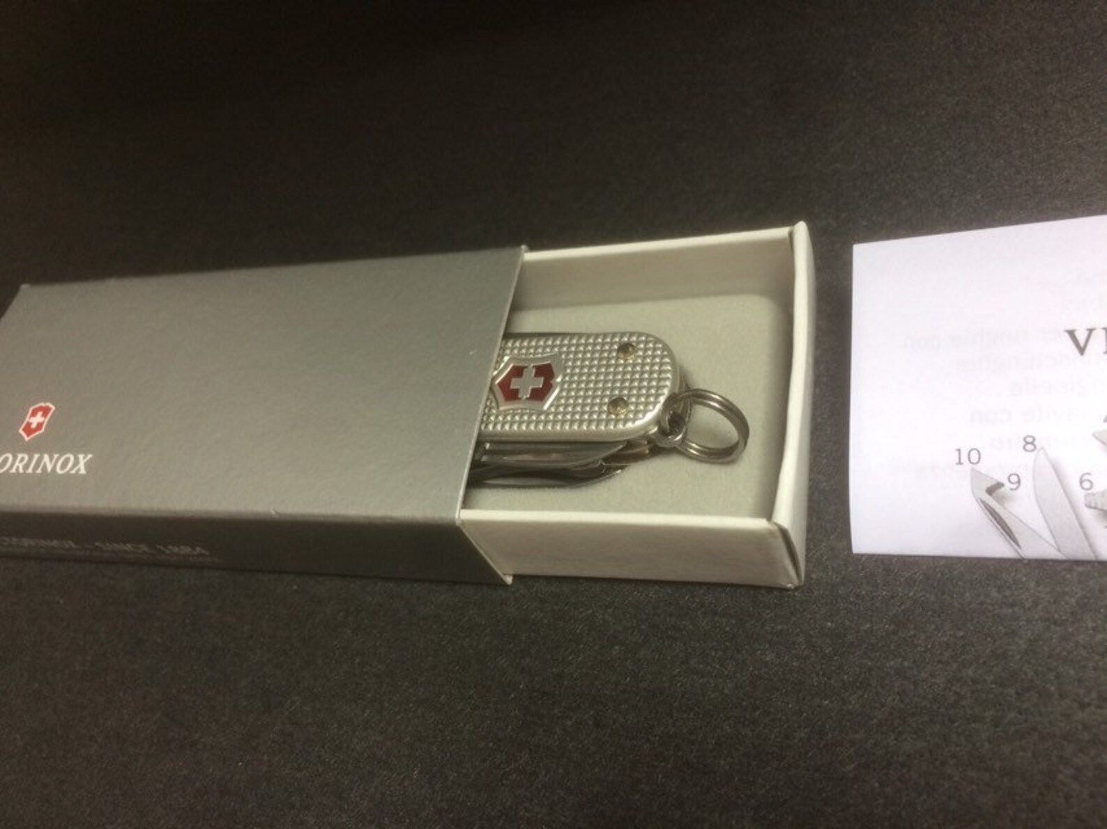 Victorinox 'minichamp' Alox Silver. Successful Manicure Knife, Scissors ...