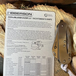 Heavy Duty Shackler Knife by Ibberson Sheffield Since 1700. Yachtsman's ...
