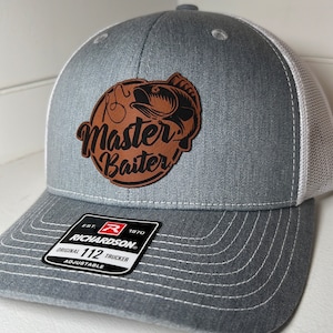 Master Baiter Fishing Humor Funny Patch Richardson 112 Trucker Hat Cap Snapback Funny Dad Hat - Etsy