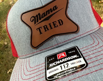 Mama Tried Trucker Hat Cowboy Southern Baseball Cap Custom Colors ...