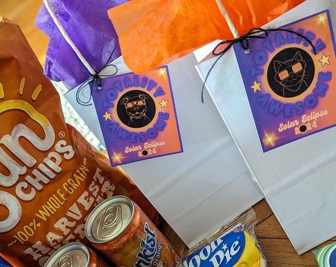 Solar Eclipse Gift Tag, Totality Ecliplse Favor Taqg - Etsy