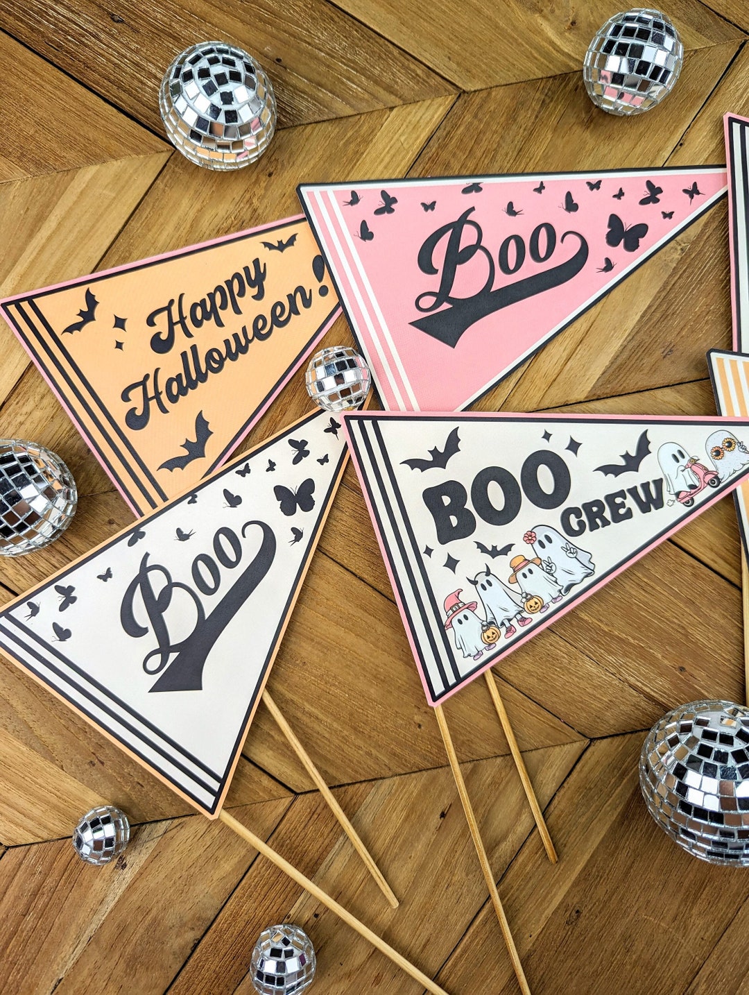 Halloween Party Pennant Printables: Spooky Boo Crew Decor (digital ...