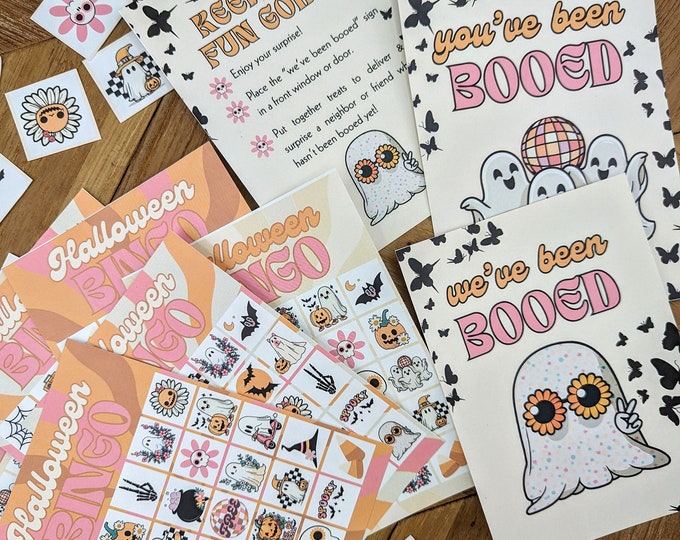 DIGITAL DOWNLOAD Halloween Boo Bucket Printable; You've Been Booed, We ...