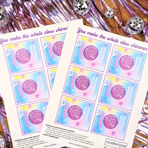 Swiftie Teacher Appreciation Gift Tags: Disco Ball Theme (digital ...