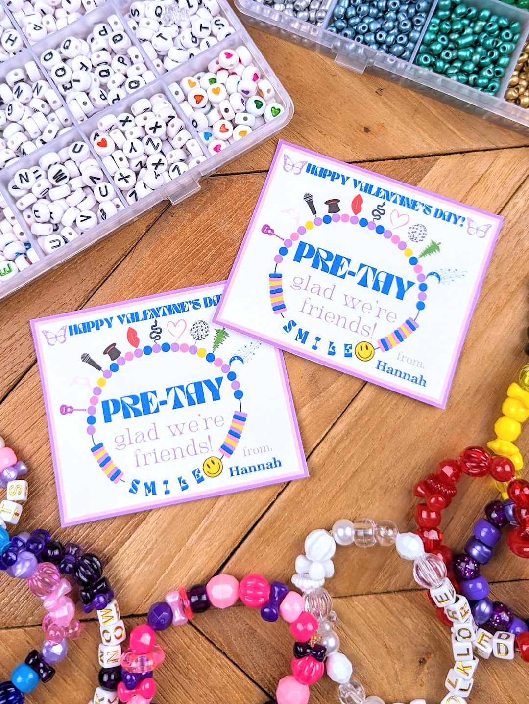 DIGITAL DOWNLOAD Pretay Glad We're Friends Valentine Friendship ...