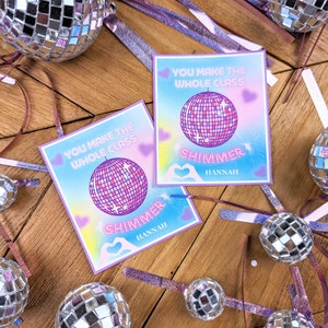 DIGITAL DOWNLOAD You Make the Whole Class Shimmer Teacher Appreciation ...