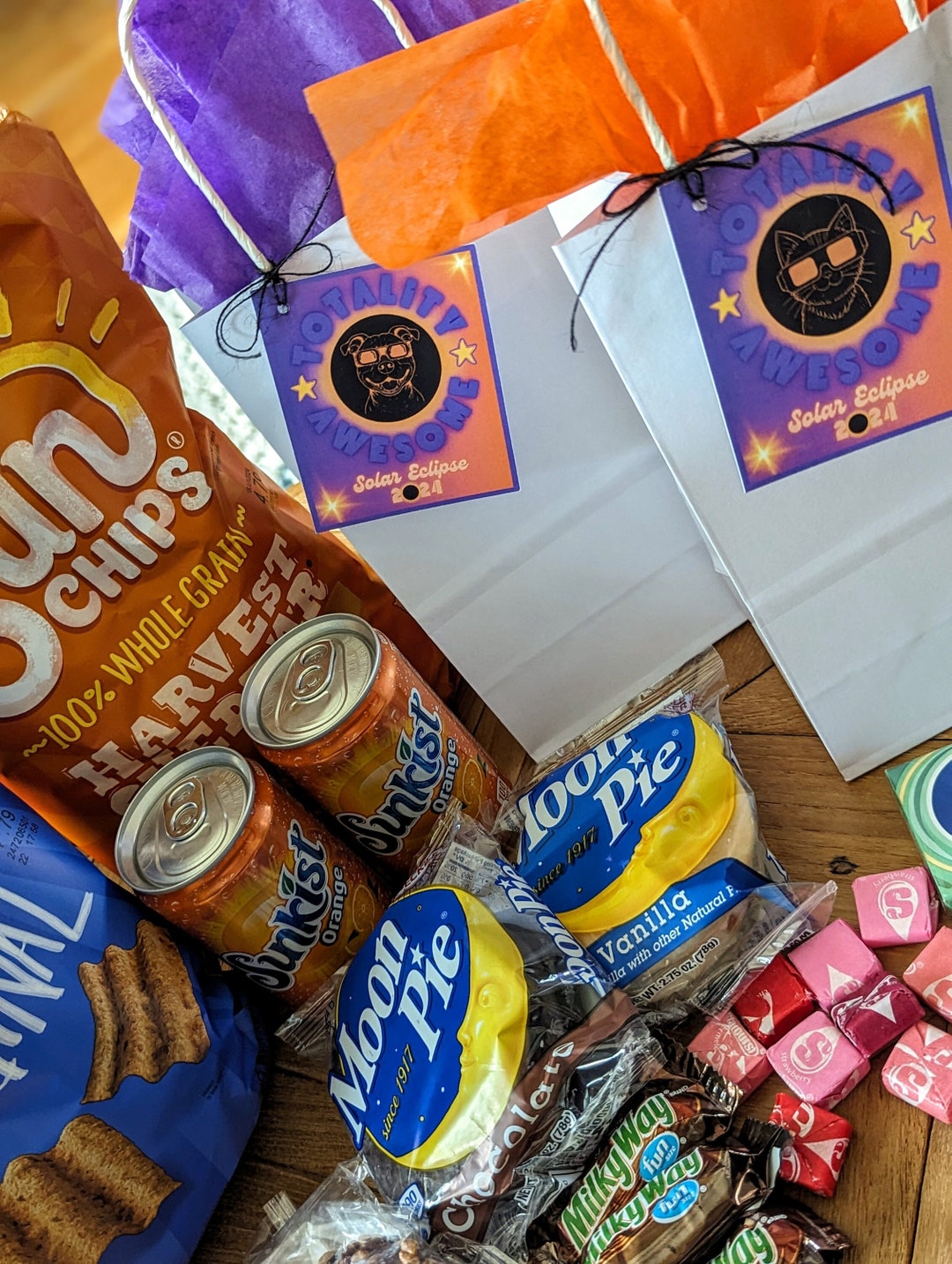 Solar Eclipse Gift Tag, Totality Ecliplse Favor Taqg - Etsy