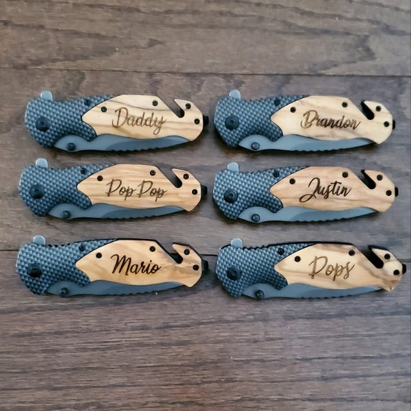 Laser Engraved Knife - Etsy