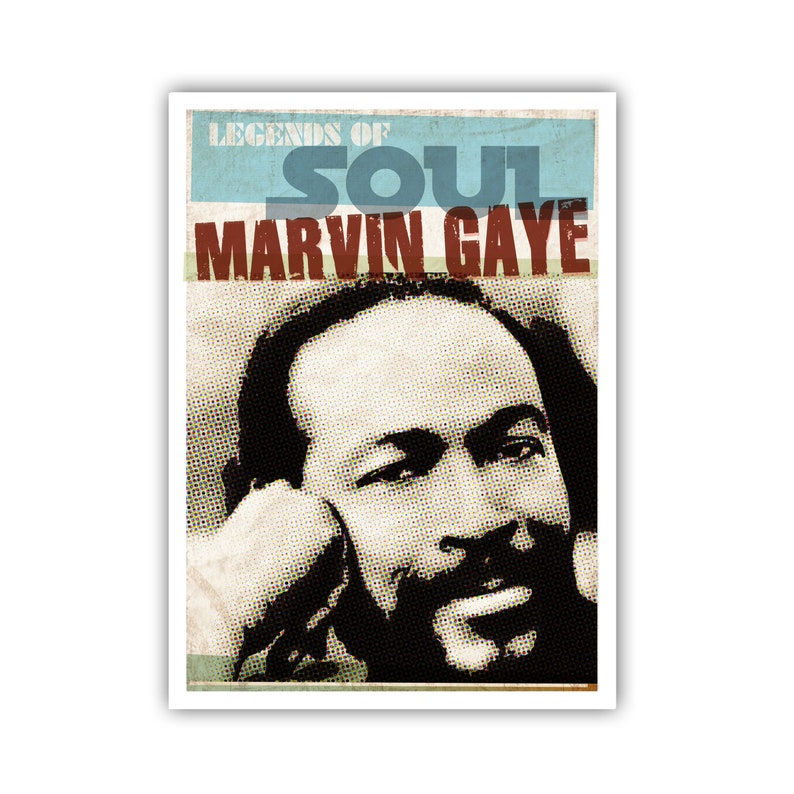 Poster/print/wall Art/wand Deko - Legends of Soul - Al Green - Marvin ...