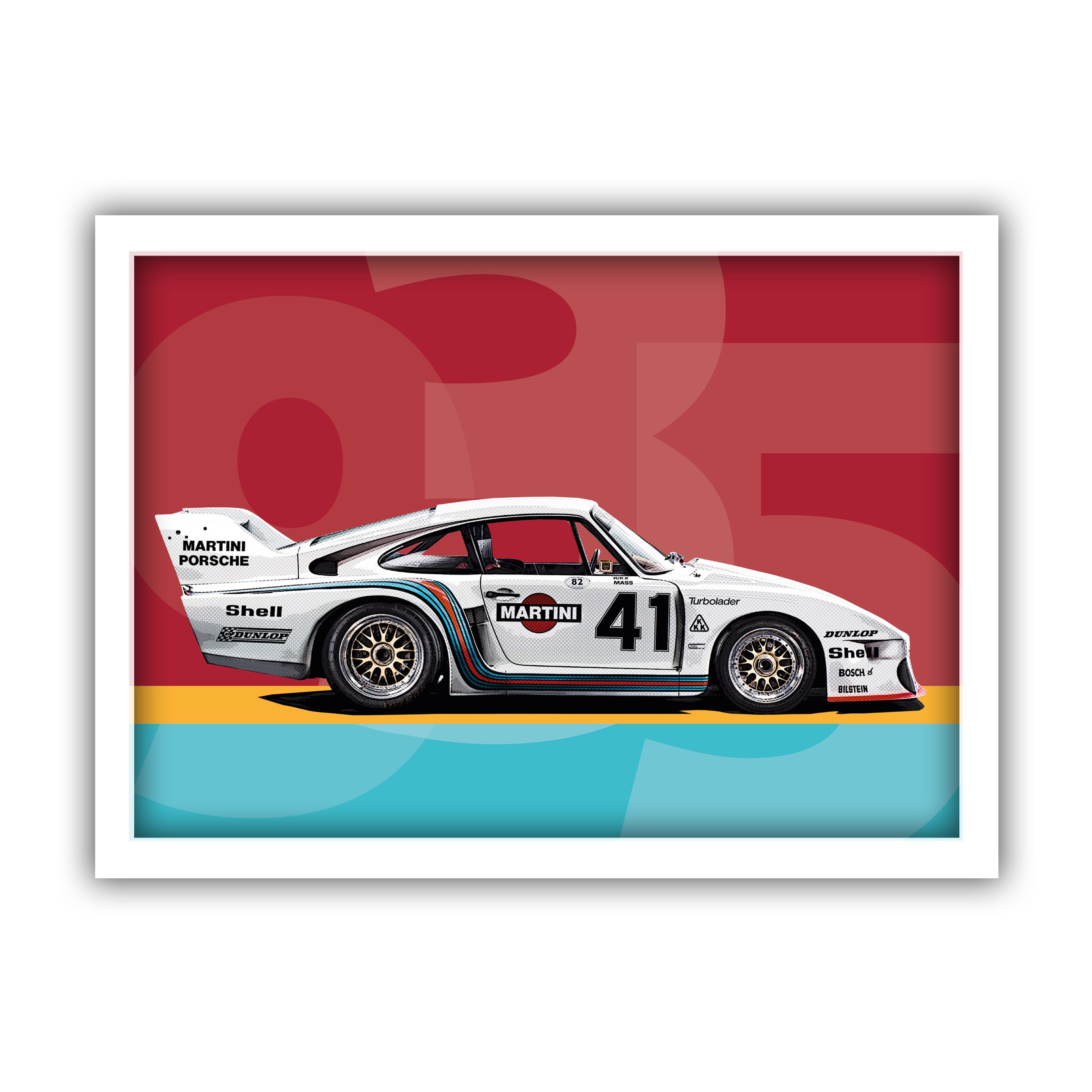 Poster/print of Porsche 935 Martini | LANDSCAPE 935 - Etsy