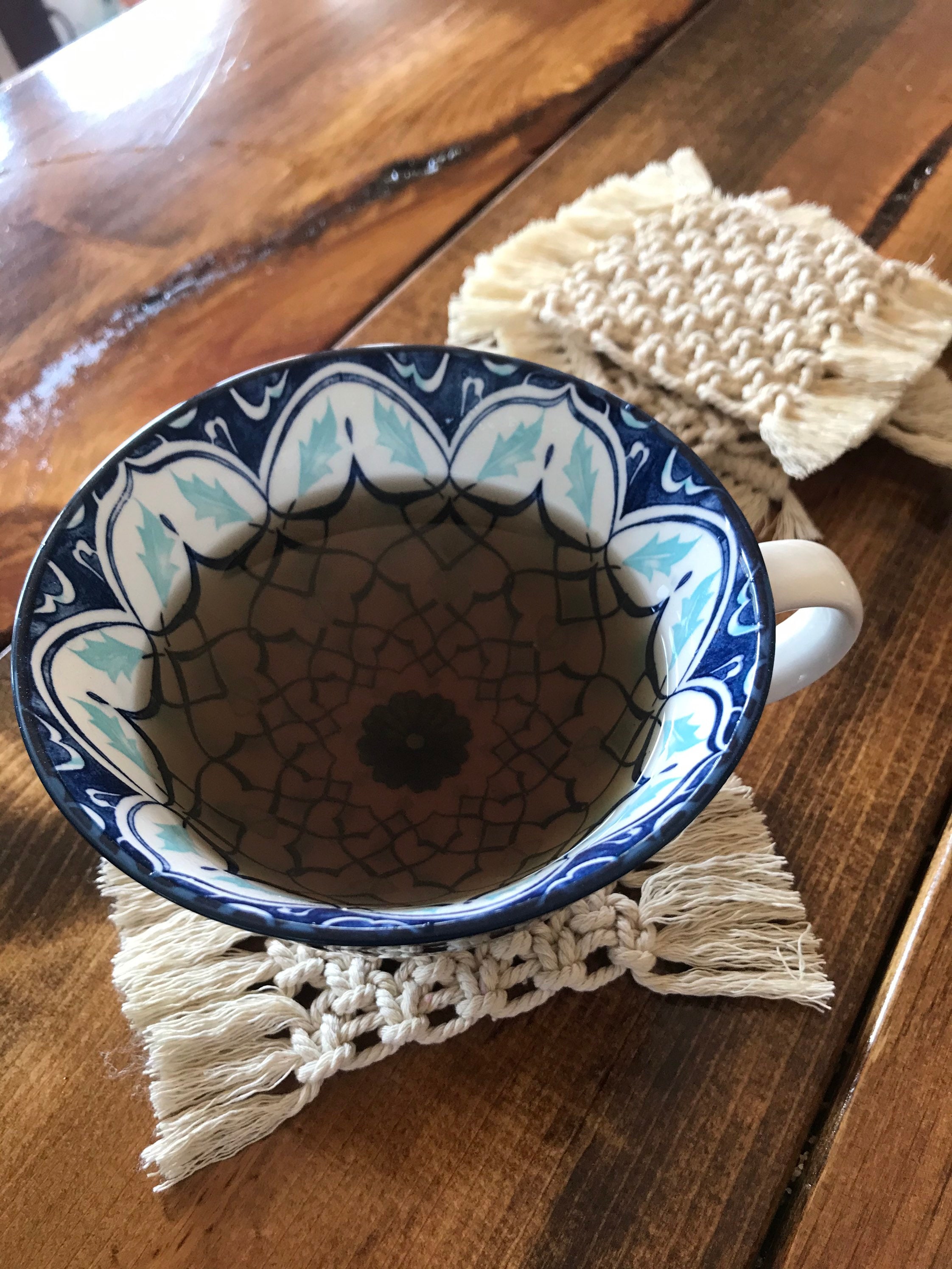 Buy Macrame Mug Rugs coasters Set of 4 Online in India - Etsy