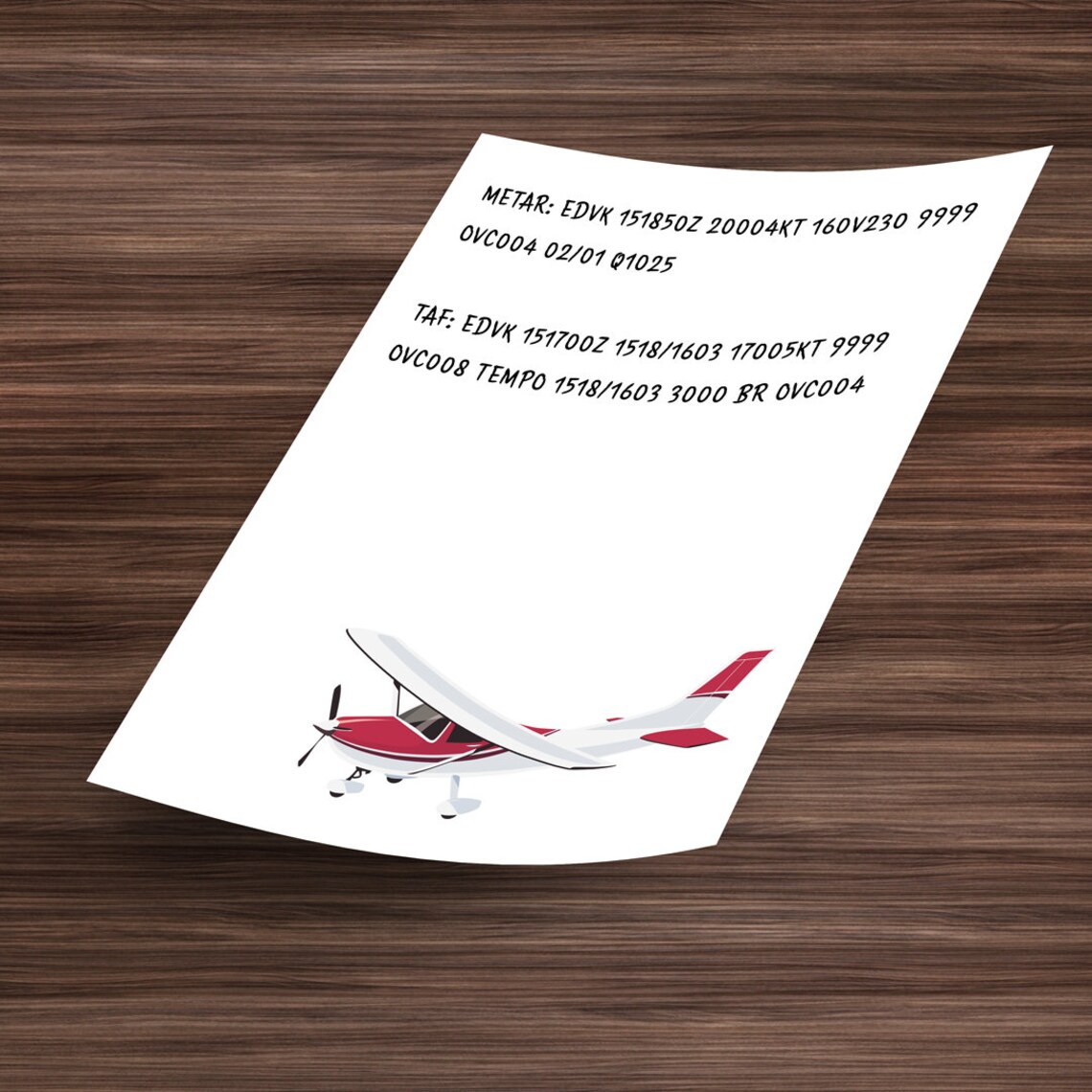 Cessna Notepad, Notebook With an Airplane, A5, Student Pilot Gift, VFR ...