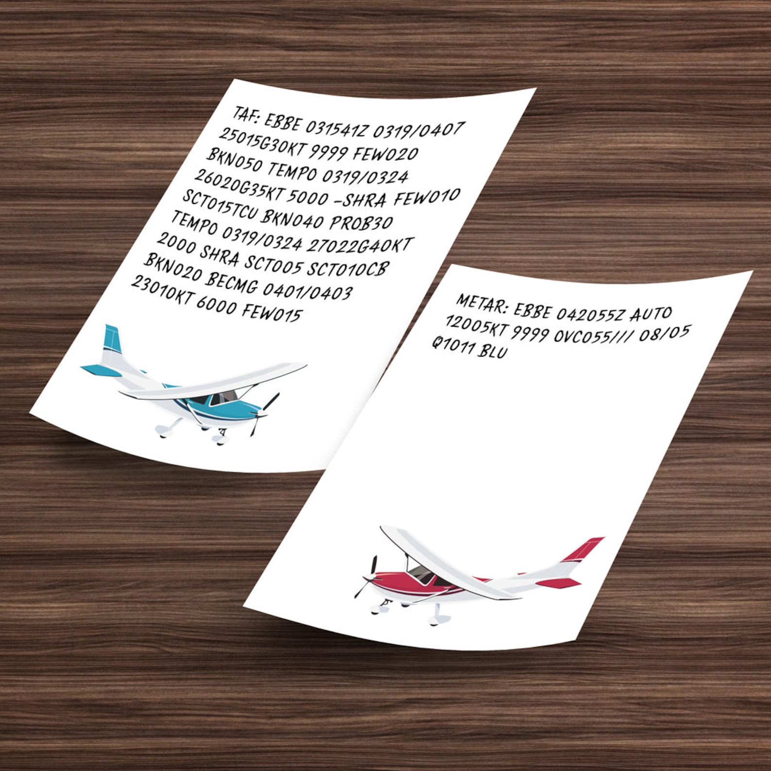 Cessna Airplane Notepad, Notebook With an Airplane, Pilot Gift, Set of ...